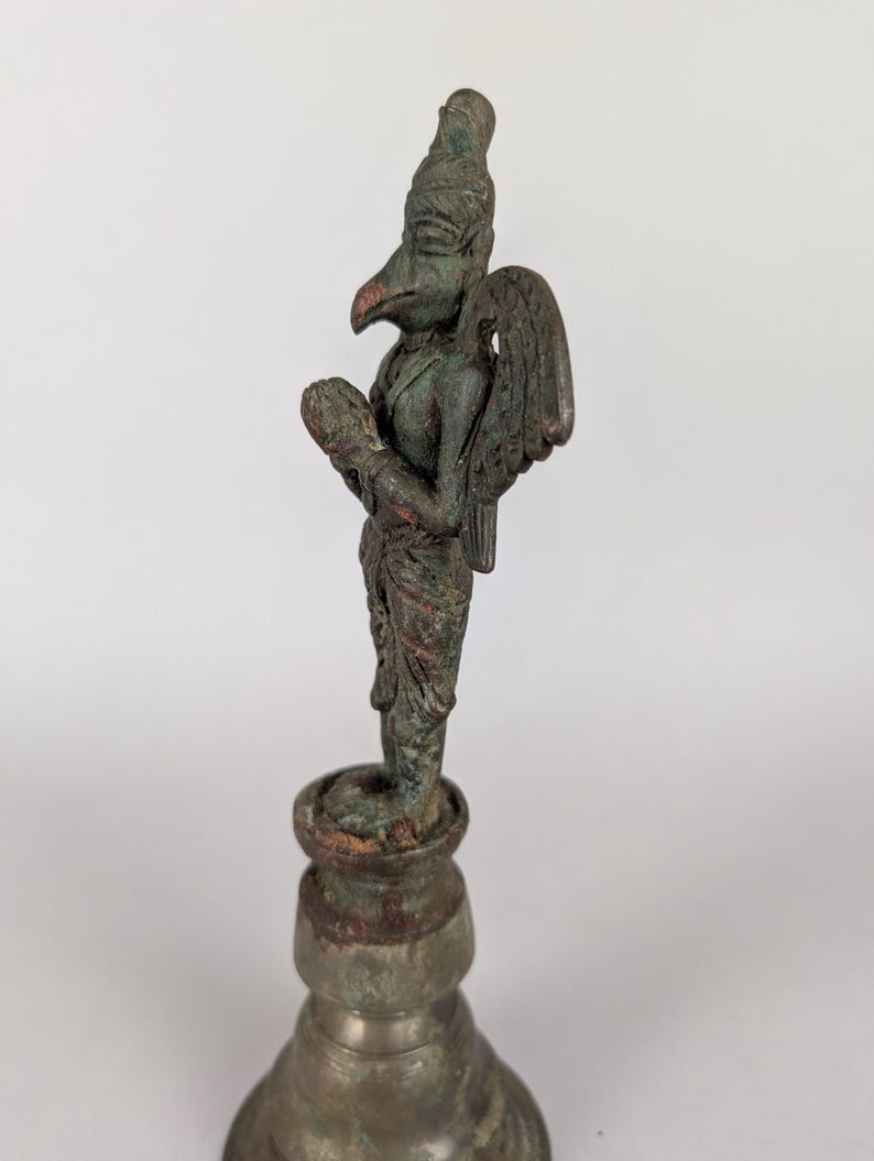 Garuda in Namaste Atop a Bell Shaped Stand - Etsy Australia