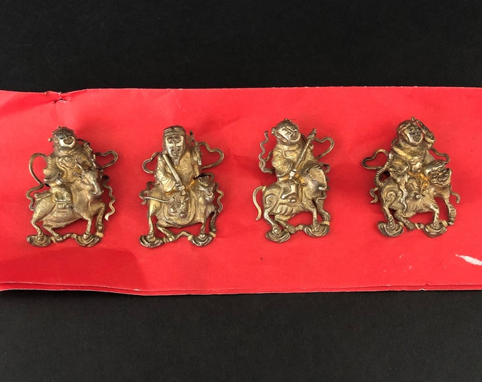 Taoist Deities for Sewing on Clothing. China. Vintage - Etsy