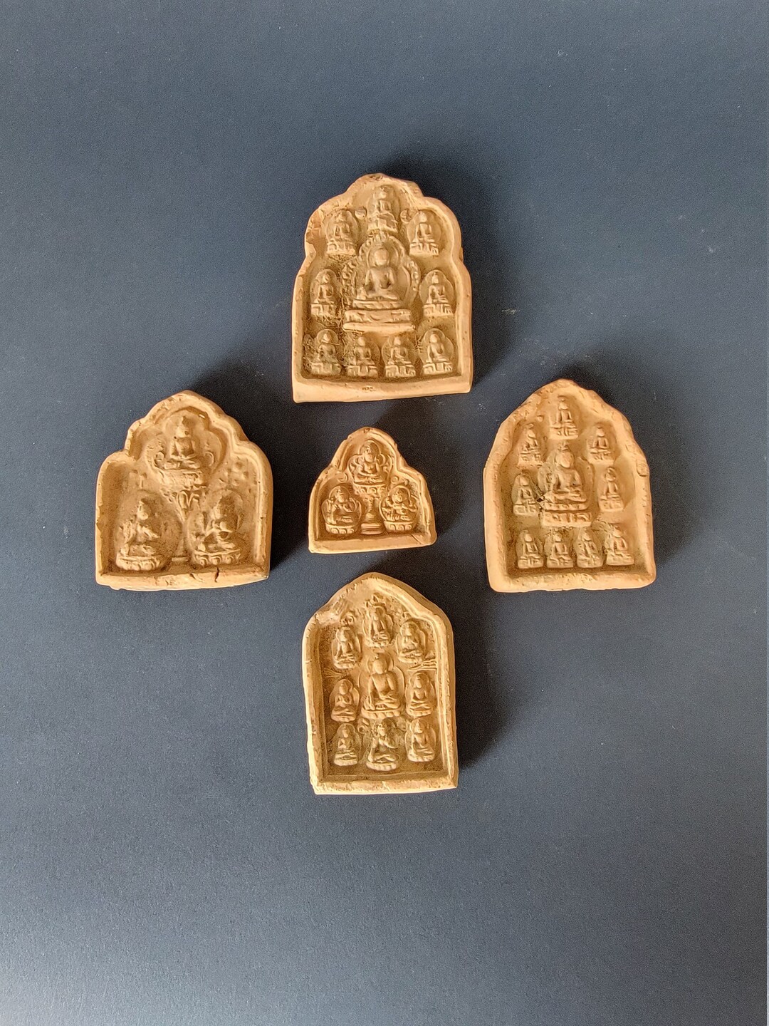 5 Buddhist Clay Tablet - Etsy