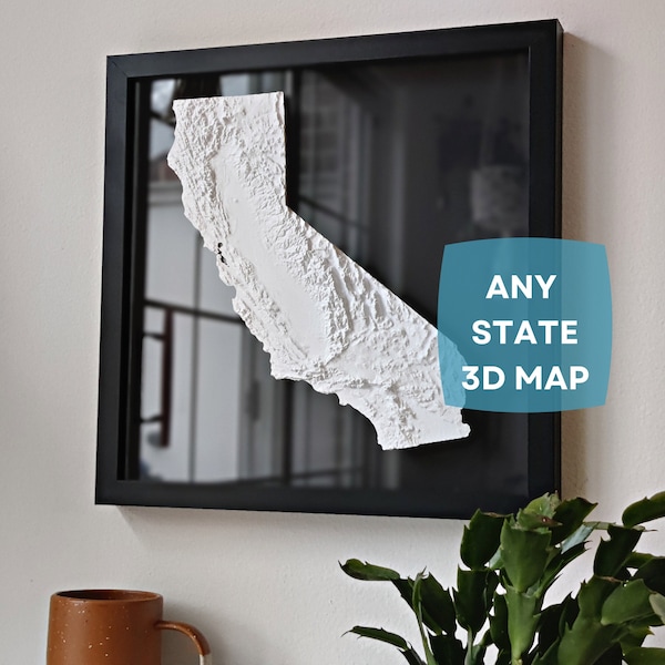 Custom State Map - Etsy