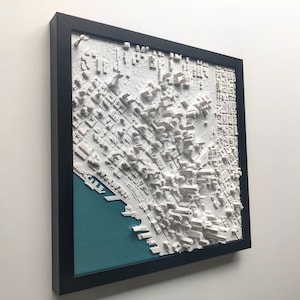 Seattle 3D City Map | 3D Printed Buildings Wall Decor | Seattle ...