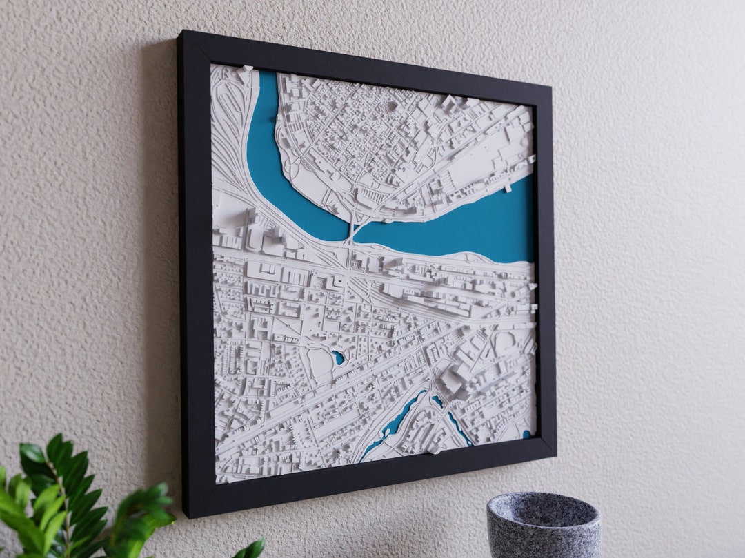 Boston, Massachusetts 3D College Campus Map Personalized College ...