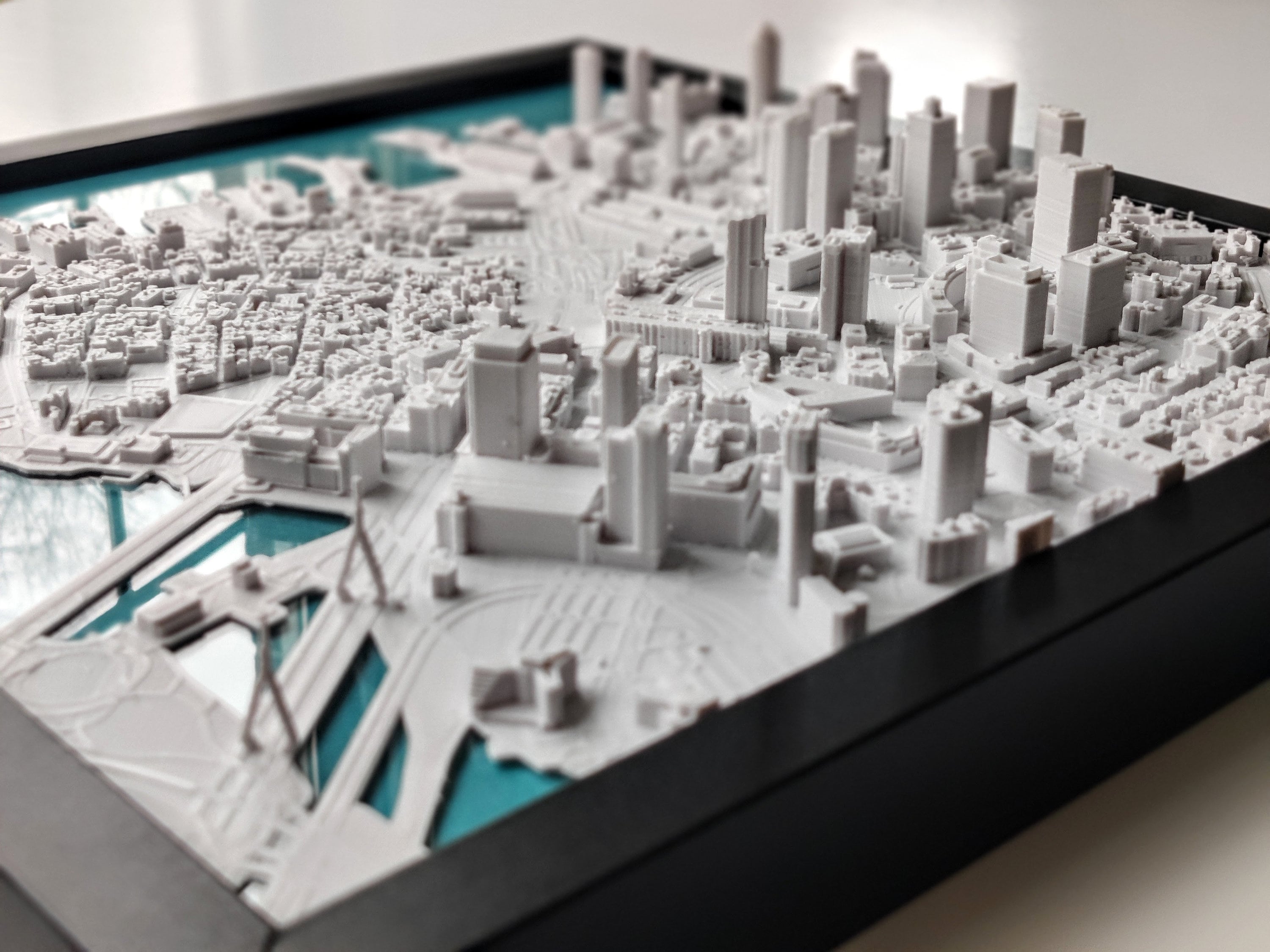 Boston 3D City Map north End 3D Printed Wall Decor - Etsy Canada