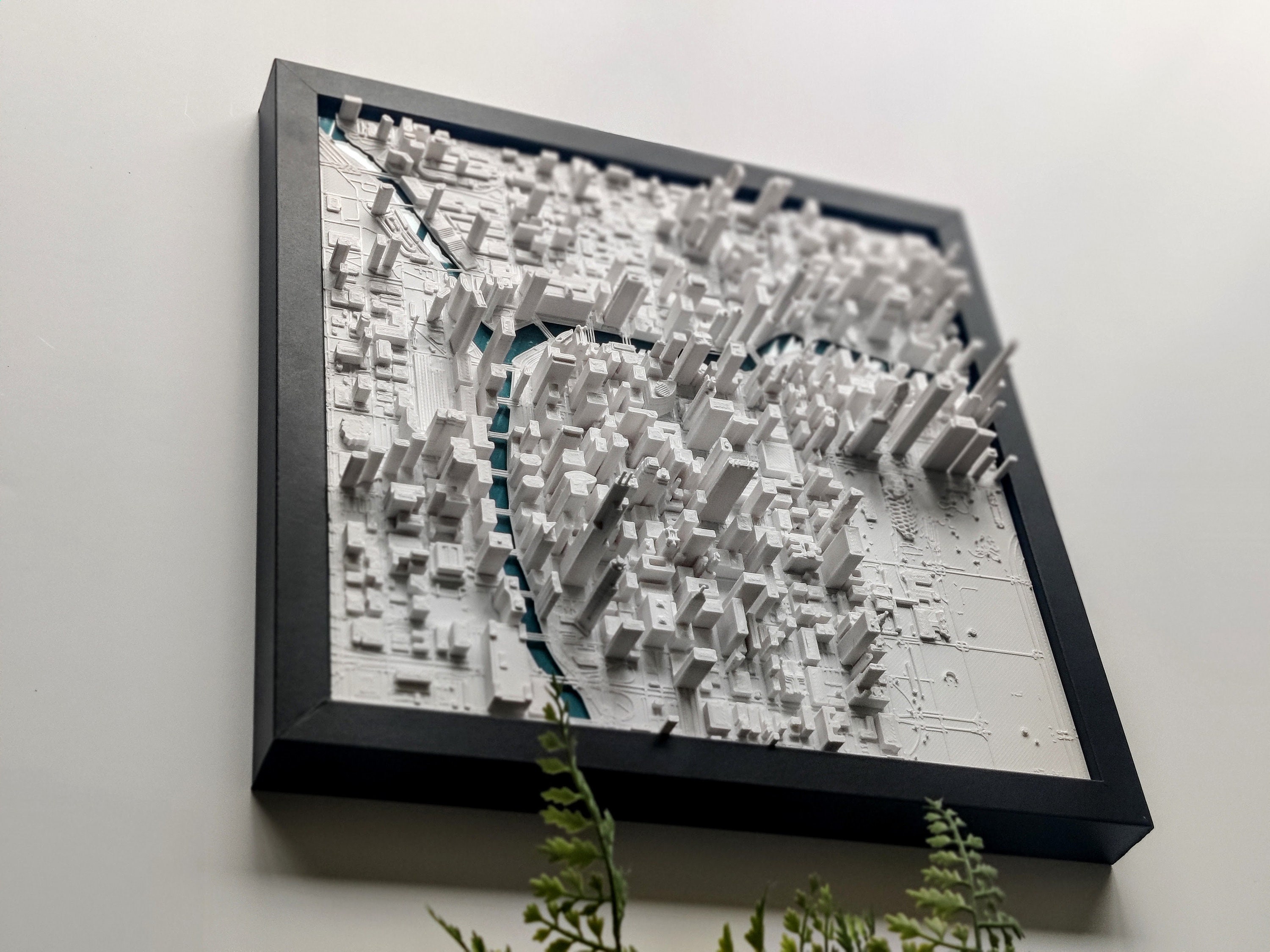 Chicago IL | 3D City Wall Art | 13"x13" | 3D City Wall Art | Chicago ...