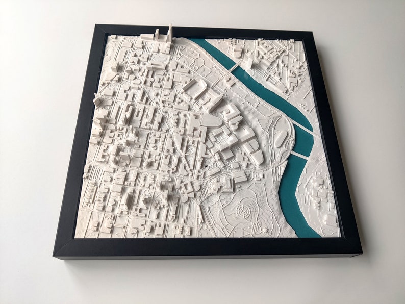 University City 3D Campus Map University Graduation Gift - Etsy