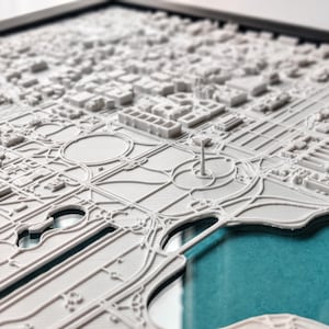 Washington DC 3D City Map (west) | 3D Printed Wall Decor | Washington ...
