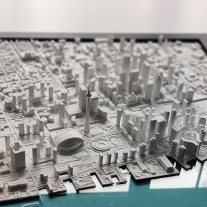 Toronto Ontario 3D City Map | 3D Buildings and Street Wall Decor ...