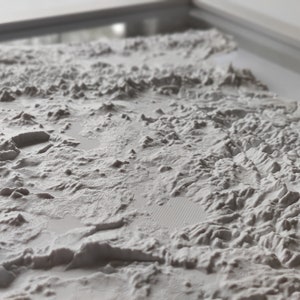 Oregon 3D Topographic Map | 3D State Map of Oregon Wall Art | 3D ...