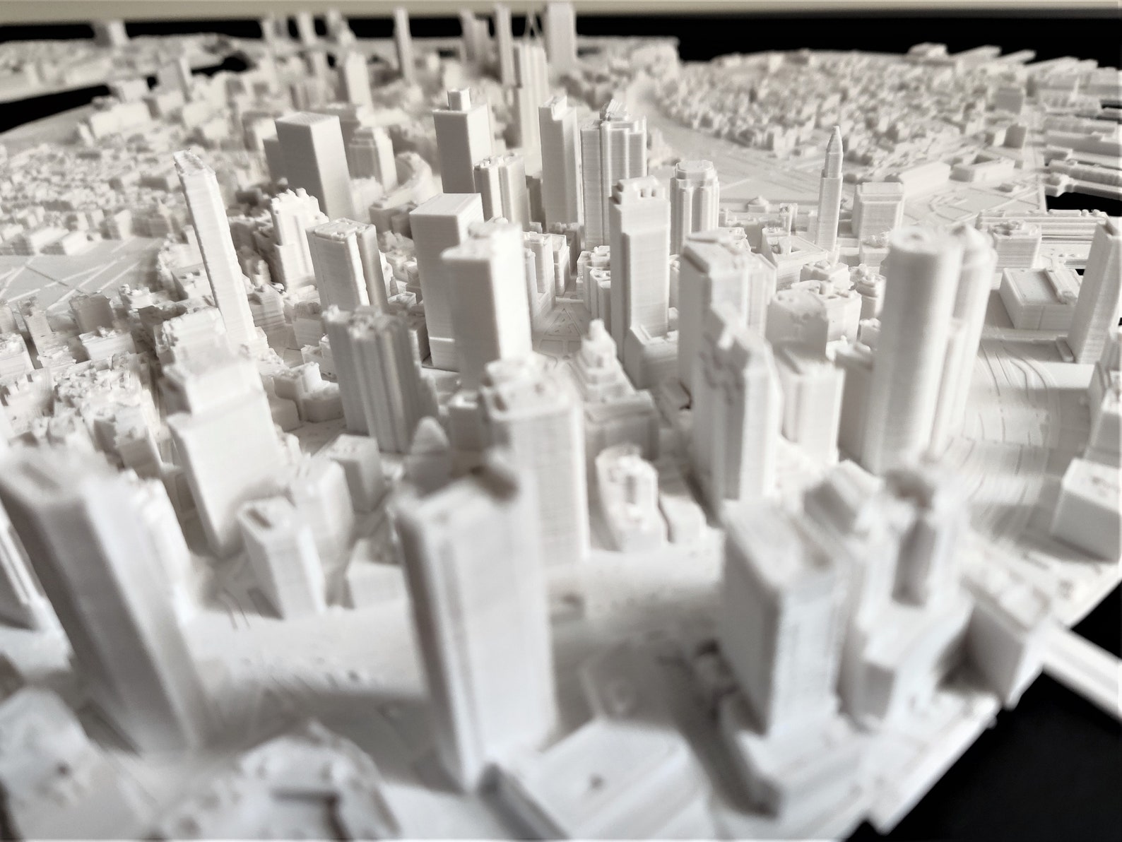 Boston MA 3D City Wall Art 24x24 - Etsy