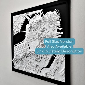 Boston 3D City Map (north End) | 3D Printed Wall Decor | Boston Skyline ...