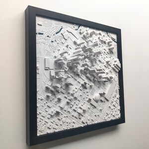 Houston 3D City Map | 3D Printed Framed Wall Art | Houston Skyline ...