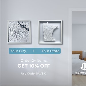 Minneapolis 3D City Map | Wall Art of the Minneapolis Skyline | 3D City ...