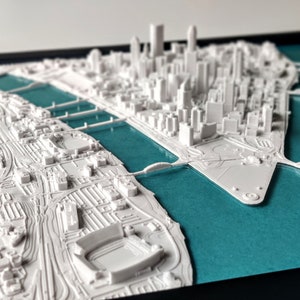 Pittsburgh 3D City Map | 3D Buildings Wall Art | Pittsburgh PA Skyline ...