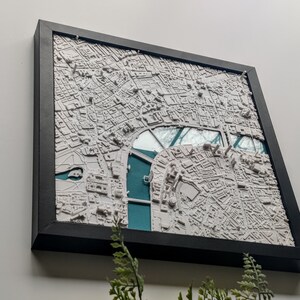 London UK 3D City Map | 3D Buildings and Streets Wall Decor | London ...