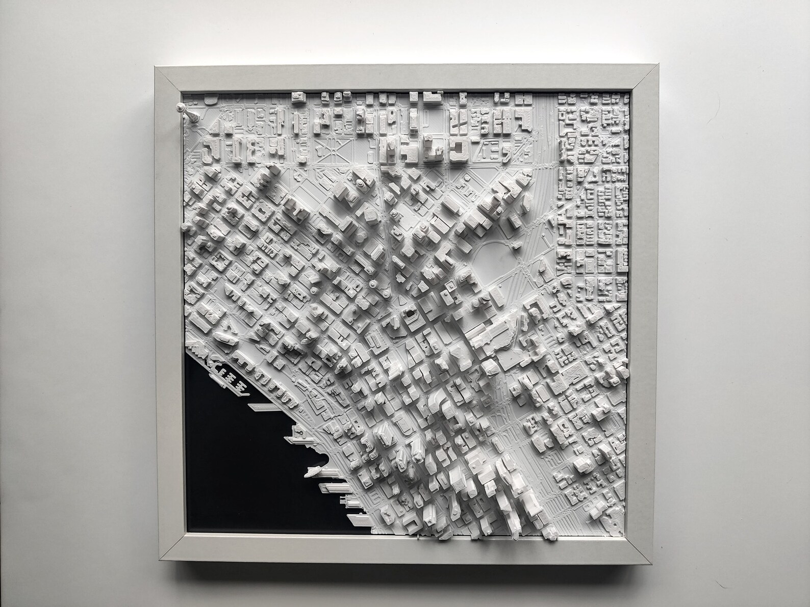 Seattle 3D City Map 3D Printed Buildings Wall Decor Seattle Washington ...