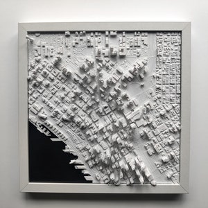 Seattle 3D City Map | 3D Printed Buildings Wall Decor | Seattle ...