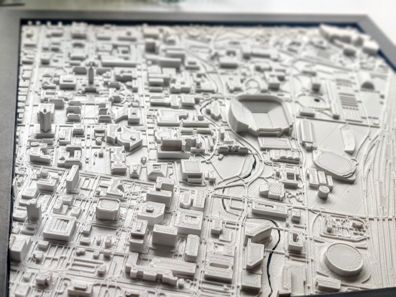 Austin Texas 3D Campus Map University in Austin Texas 3D - Etsy