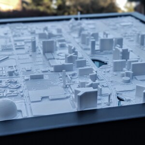 Las Vegas 3D City Map | 3D Skyline Wall Art Las Vegas Nevada Buildings ...
