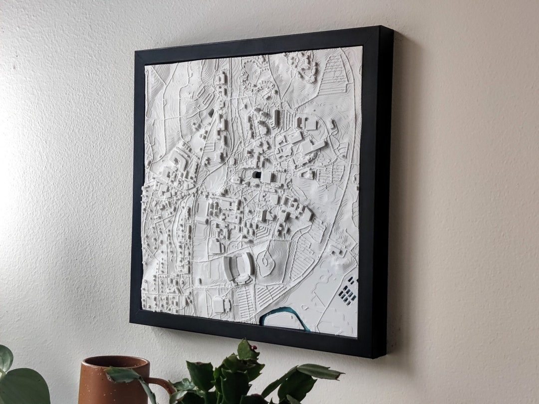 Clemson, SC 3D Campus Map | University Graduation Gift | 2023 Grad ...
