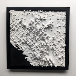 Seattle 3D City Map | 3D Printed Buildings Wall Decor | Seattle ...