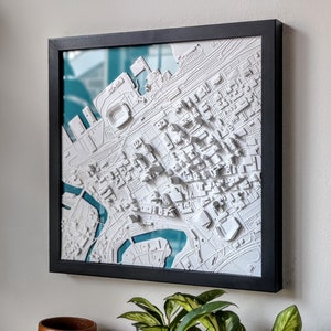 Cleveland 3D City Map | Wall Art of the Cleveland Skyline | 3D City ...