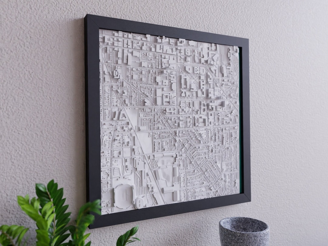 Ann Arbor, Michigan 3D College Campus Map | Personalized College ...