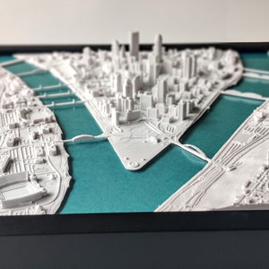 Pittsburgh 3D City Map | 3D Buildings Wall Art | Pittsburgh PA Skyline ...