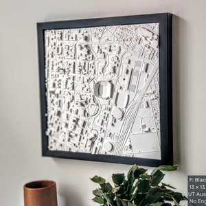 3D College Campus Map | Personalized College Graduation Gift | Any ...