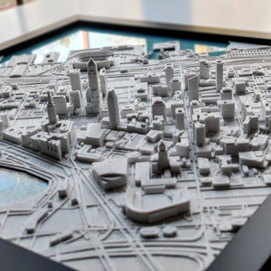 Cleveland 3D City Map | Wall Art of the Cleveland Skyline | 3D City ...