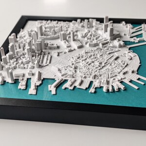 Boston 3D City Map (north End) | 3D Printed Wall Decor | Boston Skyline ...