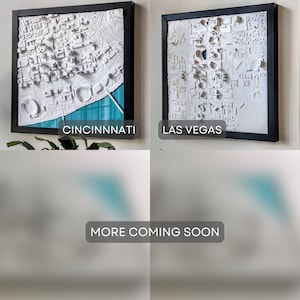 3D City Map | 3D Street Map | 3D Printed Skyline Decor | Home Office ...