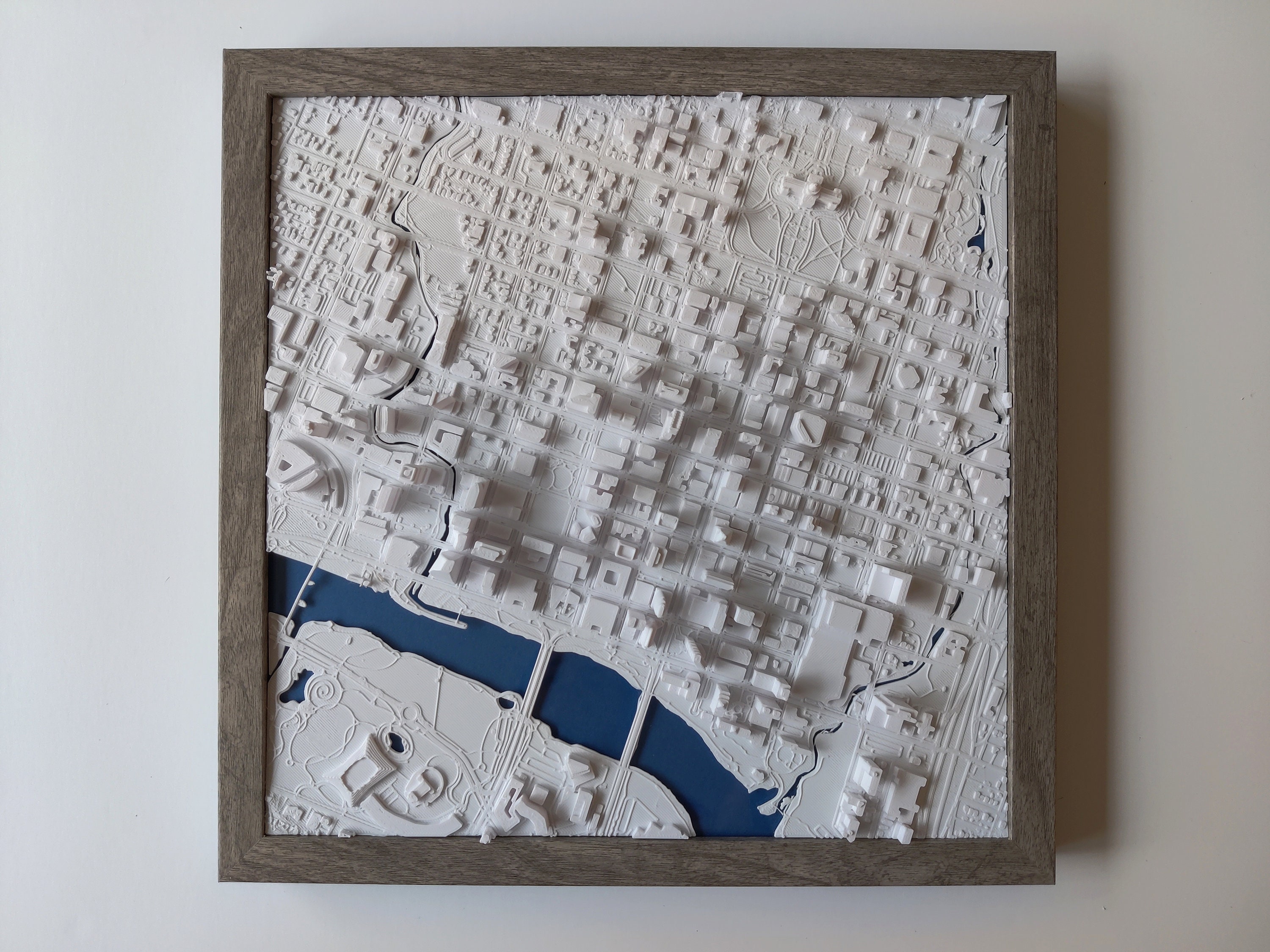 Austin 3D City Map | 3D Buildings Wall Art | Austin Texas Skyline | 3D ...