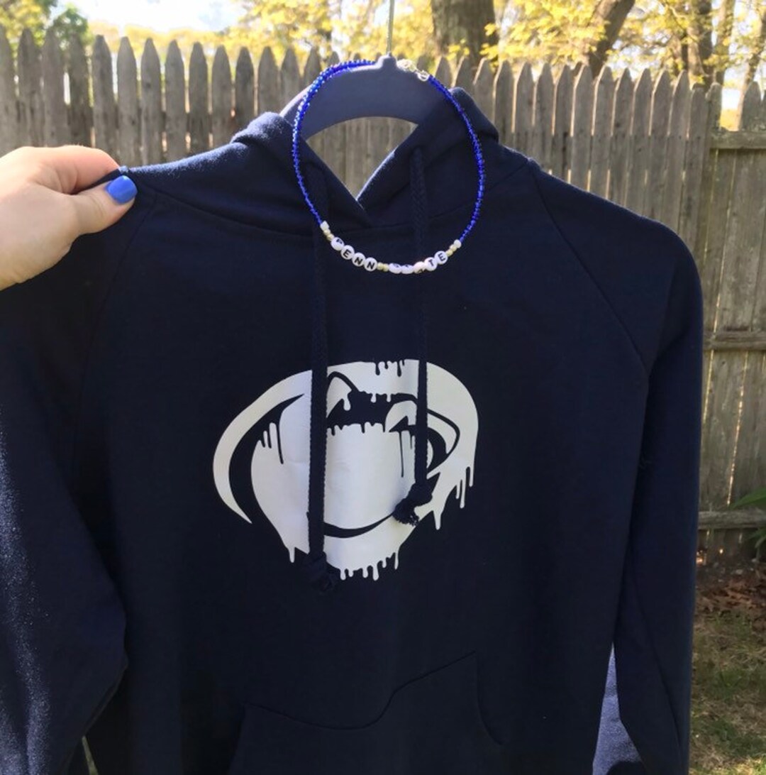 Penn State Dripping Logo Hoodie! PSU Drip Font Hoodie/ Custom Penn ...