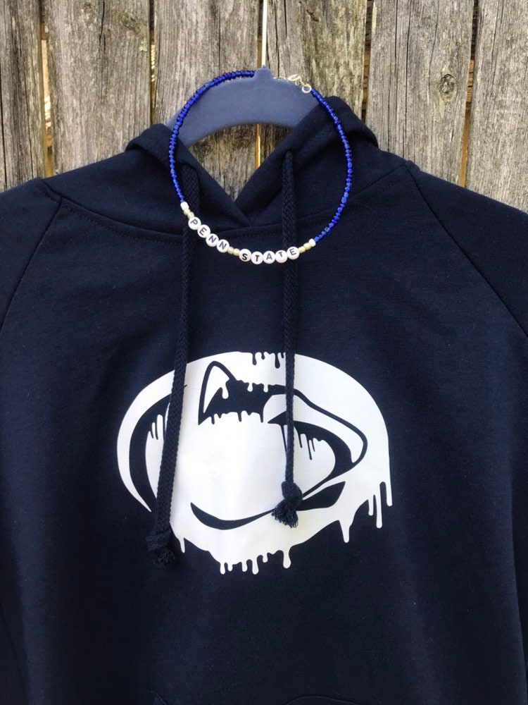 Penn State Dripping Logo Hoodie PSU Drip Font Hoodie/ Custom Penn State ...