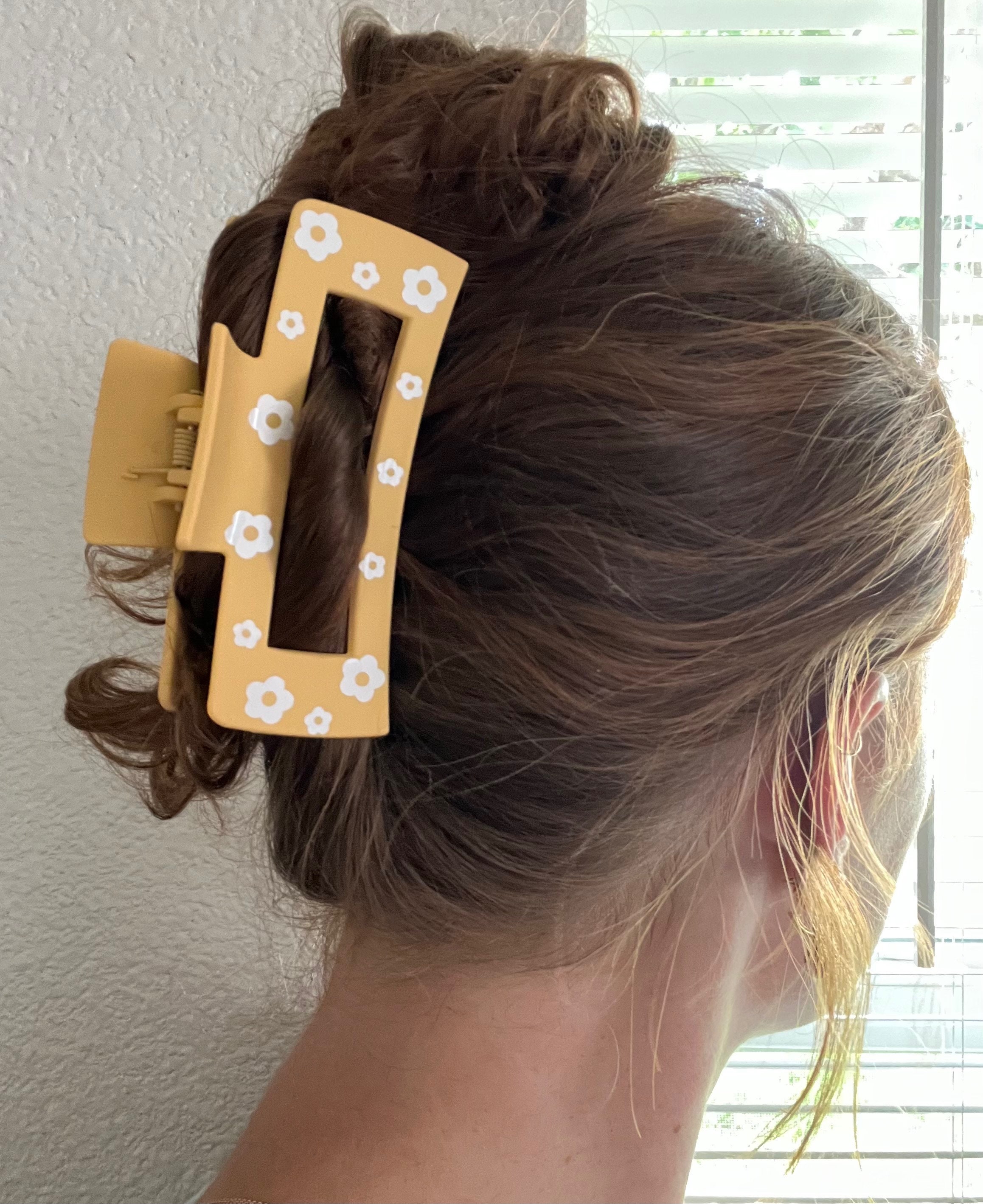 Flower Print Claw Clip - Etsy