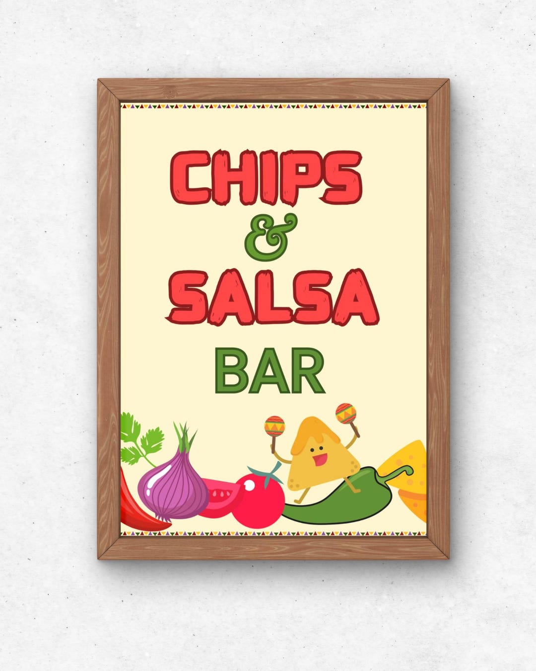 Chips and Salsa Bar Sign | Digital Download | Downloadable | Printable ...