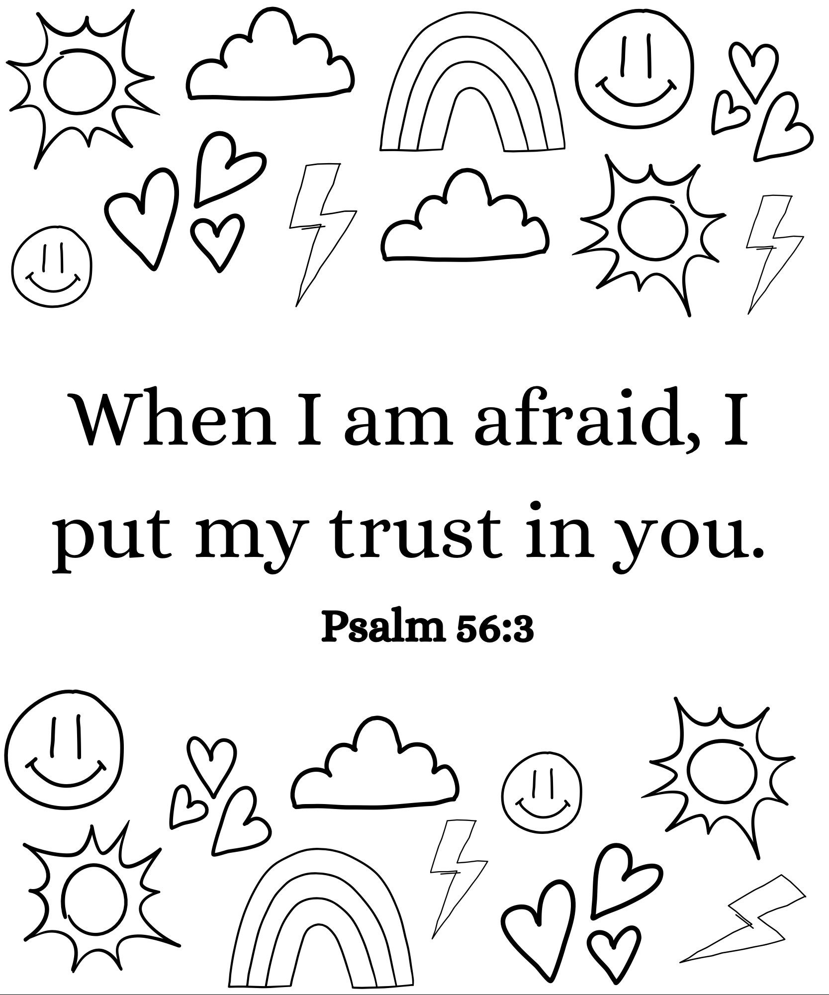 Christian Coloring Pages With Bible Verses for Girls, Printable ...