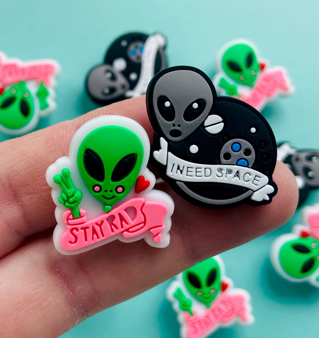 ALIEN CROC CHARM Space Croc Charms Ufo Croc Charms Outer - Etsy