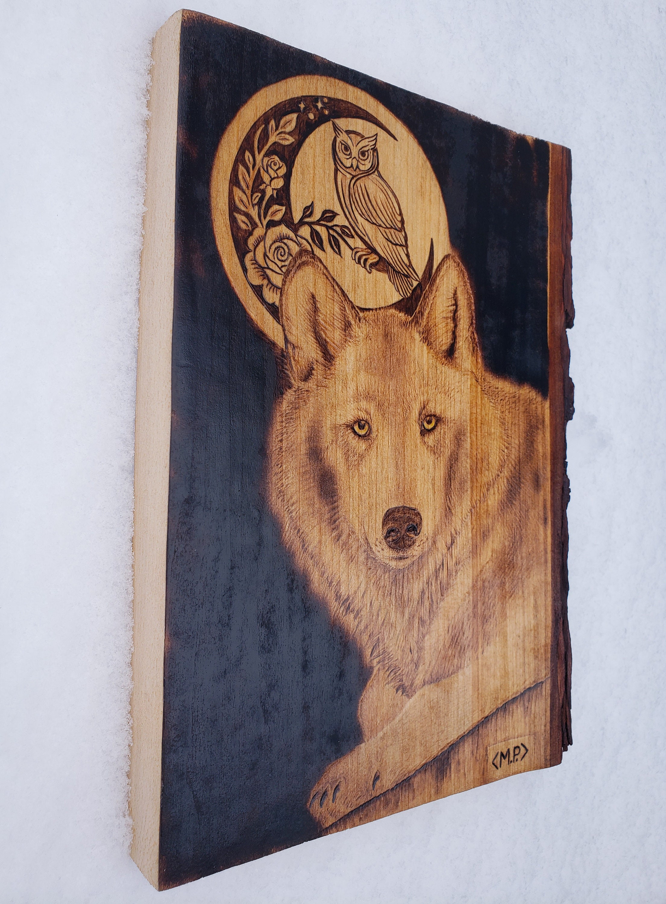 Wolf Pyrography/wood Burning Art - Etsy