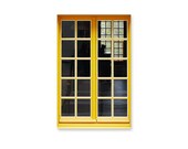 Faux Miniature Yellow Window/paper Window Mounted on - Etsy