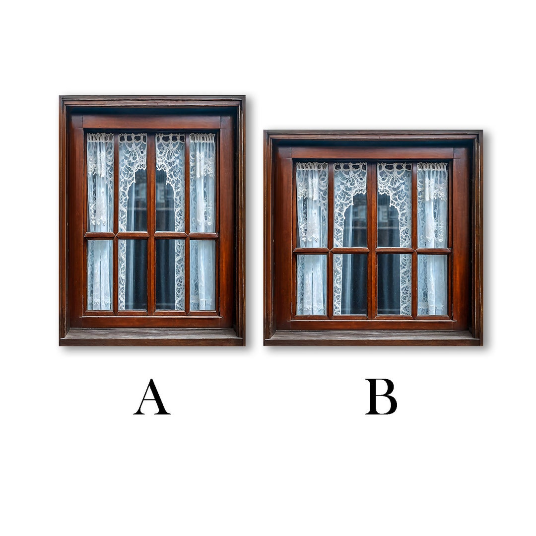 Miniature Wood Faux Windows/printed Windows/chipboard Windows/diorama ...