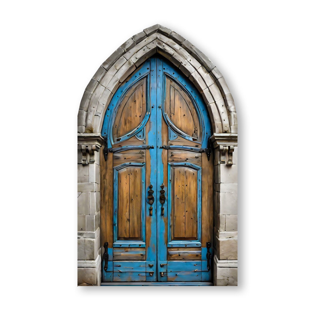 Gothic Two Toned Miniature Door/printed Door/mounted Doors/paper Doors ...