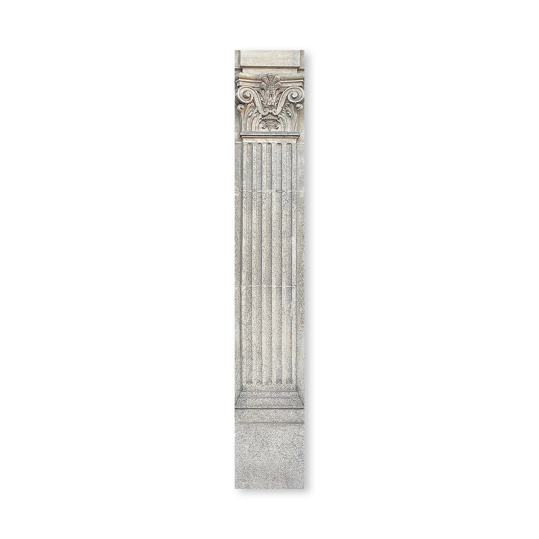 Miniature Faux Stone Pillar/pillar Printed on Paper and Mounted on ...