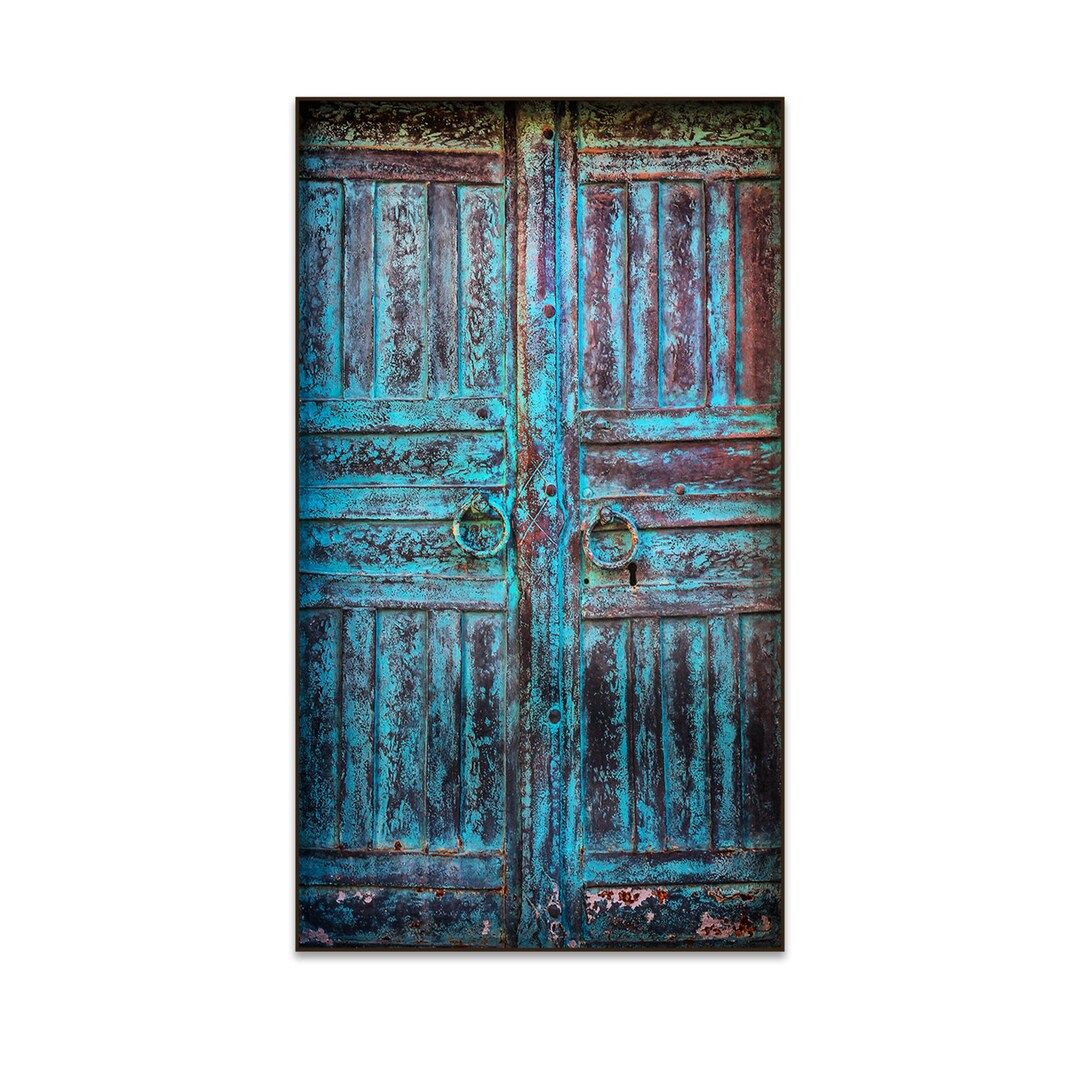 Crunchy Faux Metal Door, Room Box and Diorama Paper, Prop Reproduction ...