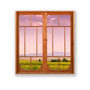 Miniature Faux Windows/windows Printed on High End Paper and Mounted on ...
