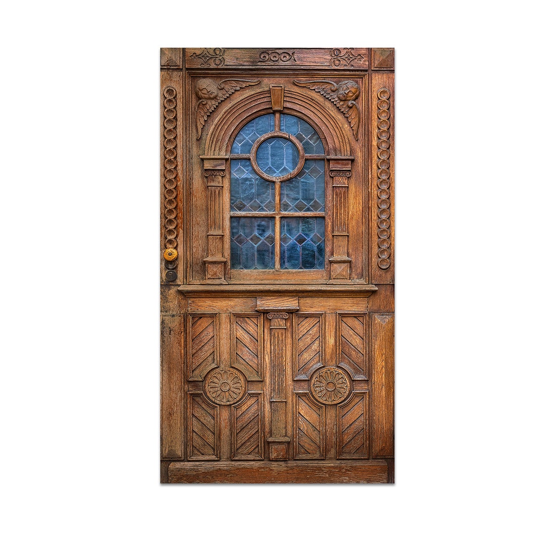 Miniature Faux Carved Paper Angel Door, Door Printed on Photo Paper and ...