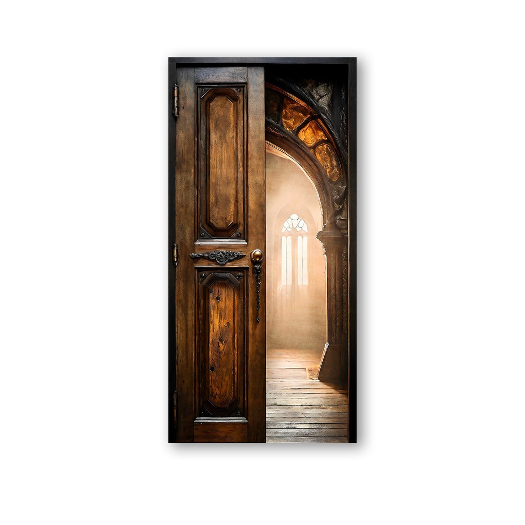 Miniature Open Door/printed Doors/chipboard Doors/faux Doors/diorama ...