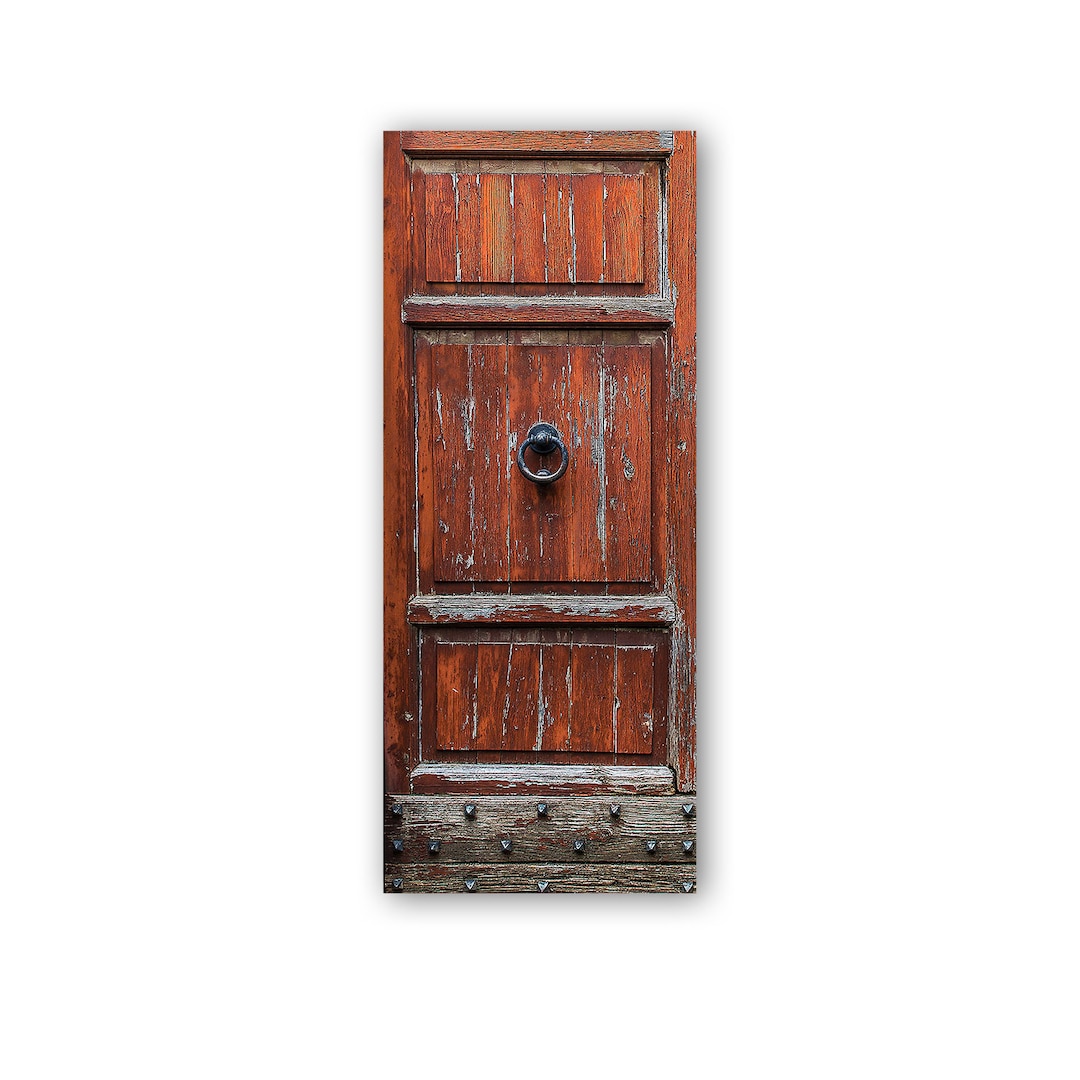 Miniature Rustic Wood Look Door/door Printed on Paper/chipboard Door ...