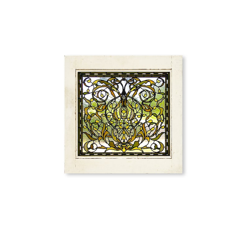 Faux Miniature Stained Glass Windows/windows Printed on Paper and ...