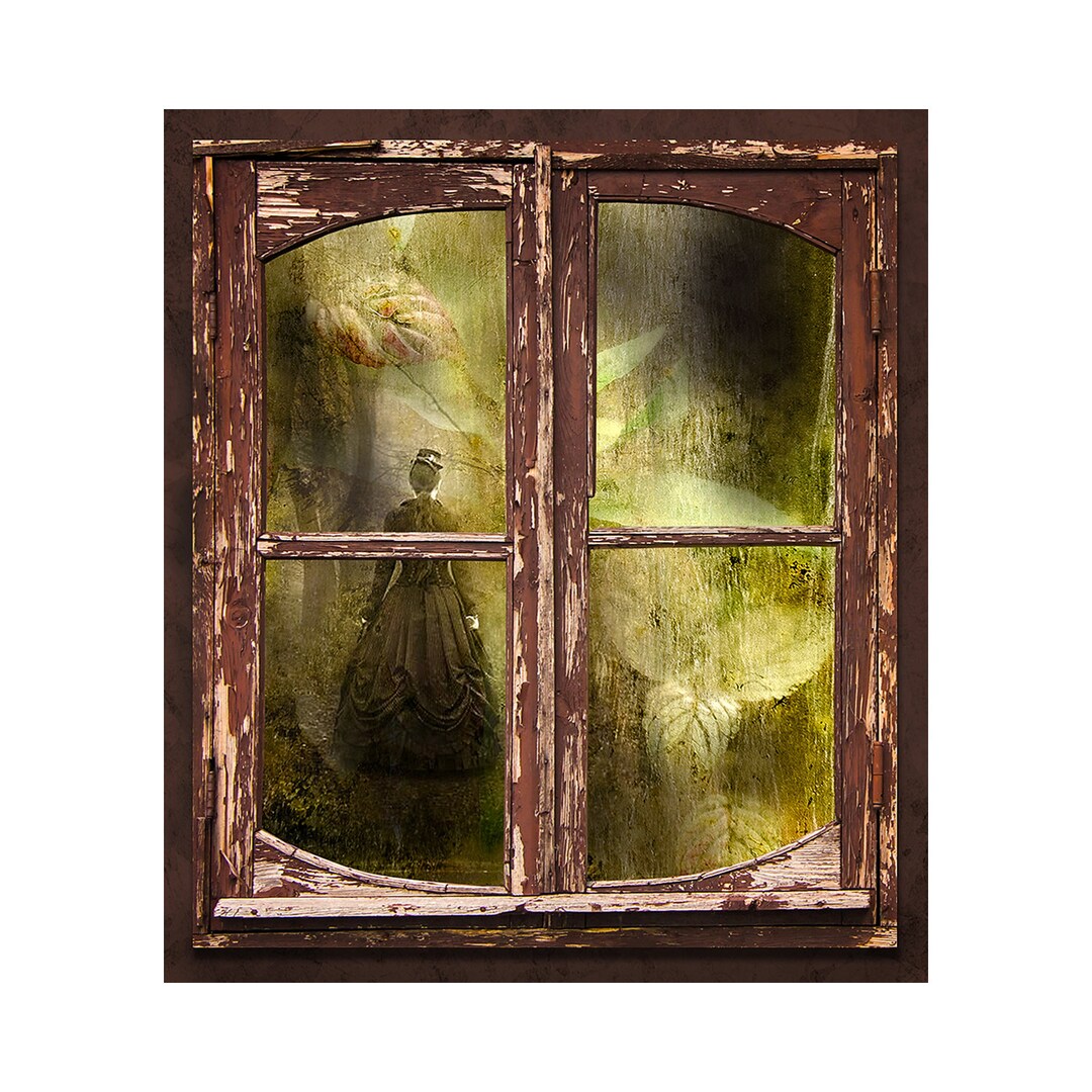 Miniature Faux Spooky Old Window, Paper Window Mounted on Chip Board - Etsy